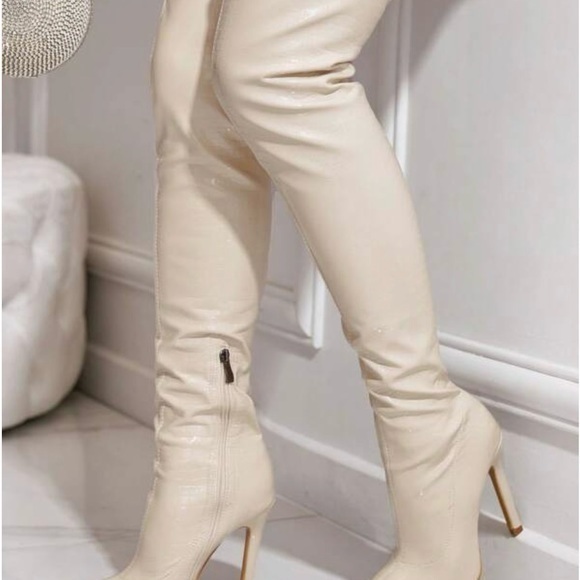SHEIN | Shoes | Over The Knee Stretch Boots | Poshmark